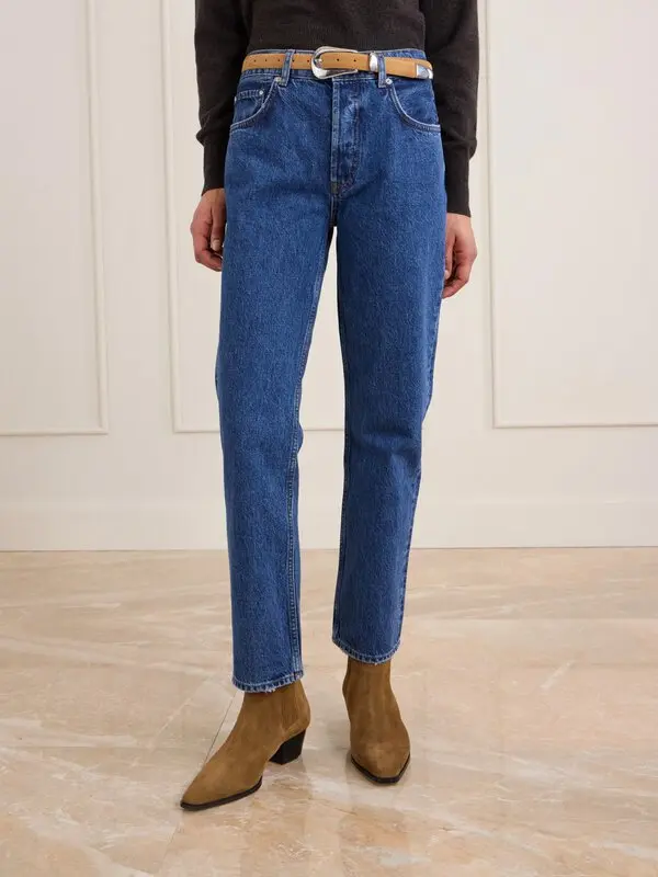 ANINE BING Mid-rise Slim-leg Jeans