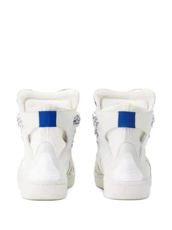 LANVIN Curb High Top Sneakers In Knit