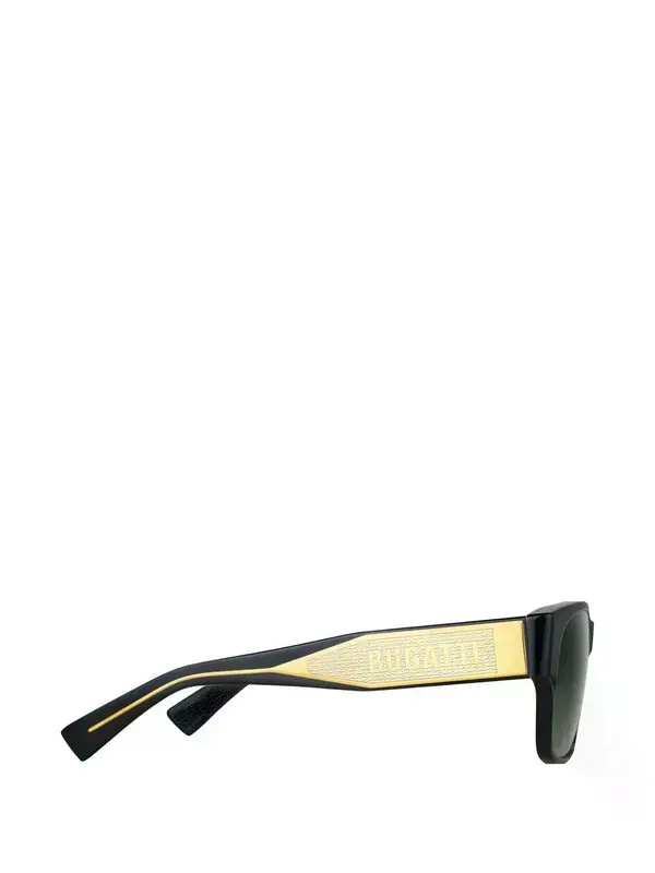 BUGATTI Rectangle-frame Logo-plaque Sunglasses