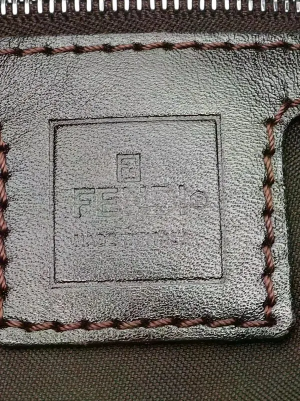 Fendi 1990-2000 Zucca Canvas Mamma Forever Shoulder Bag