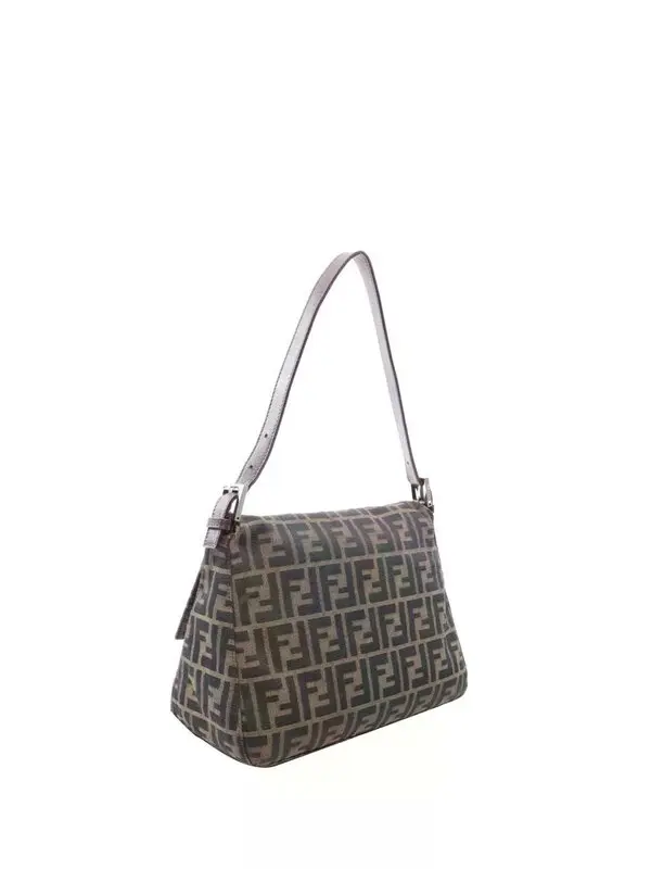 Fendi 1990-2000 Zucca Canvas Mamma Forever Shoulder Bag