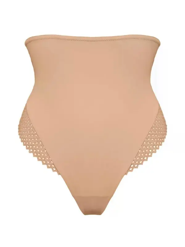 Wolford Romantic Net High-waisted Briefs - Pink