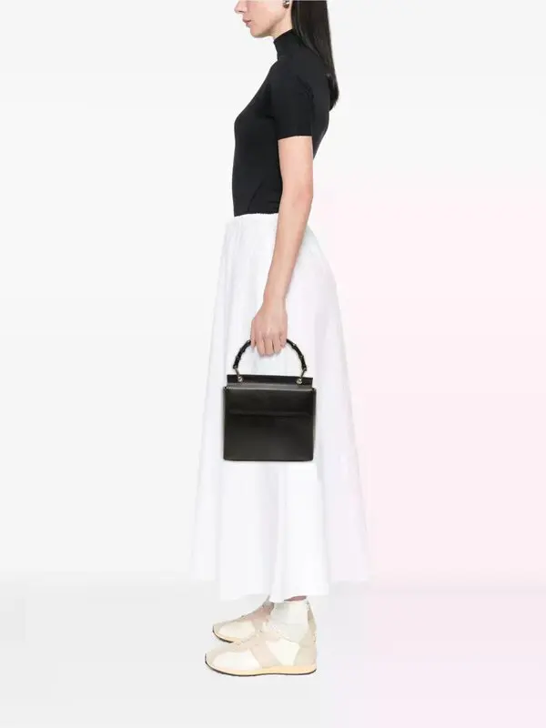 Gucci 20th Century Calfskin Bamboo Handbag