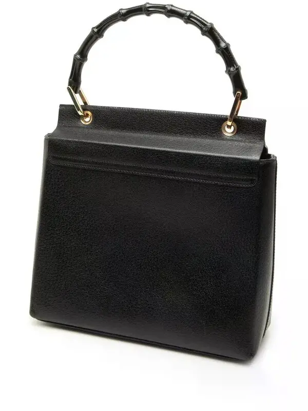 Gucci 20th Century Calfskin Bamboo Handbag
