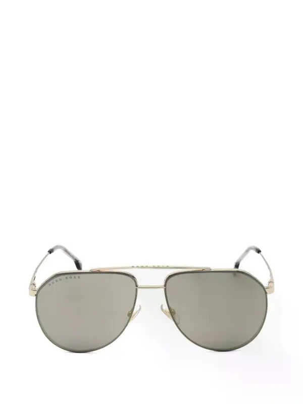 BOSS Double-bridge Pilot-frame Sunglasses