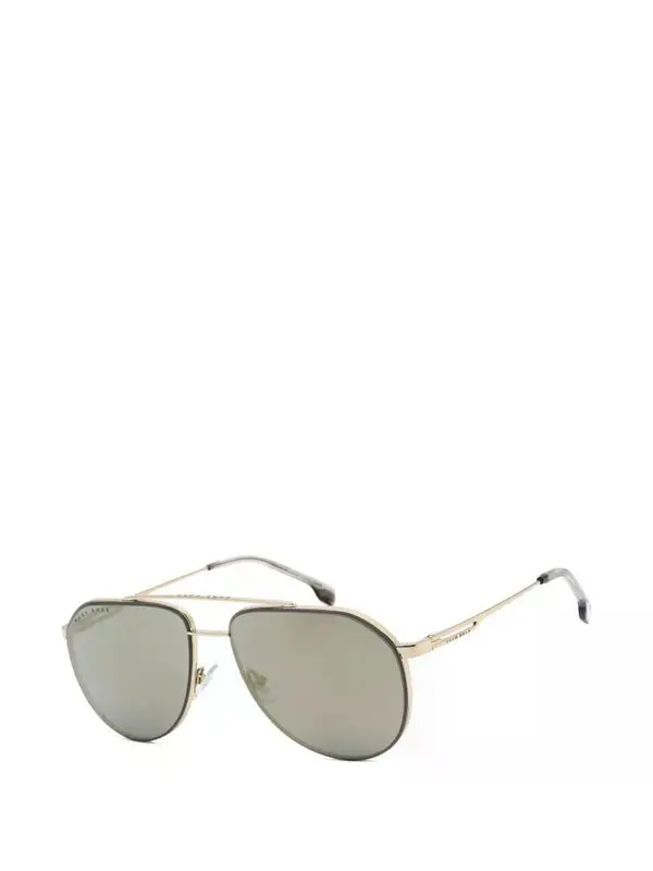 BOSS Double-bridge Pilot-frame Sunglasses