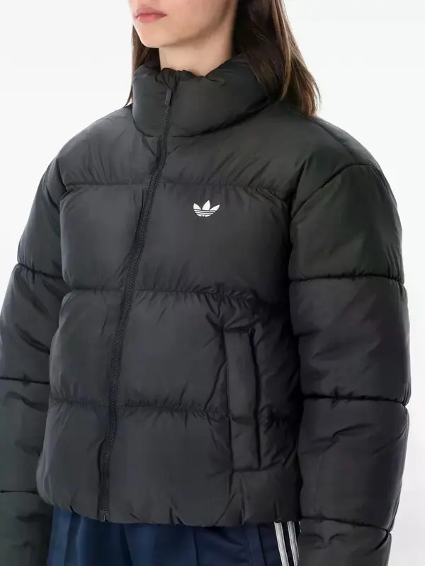 Adidas Quilted Logo-print Puffer Jacket