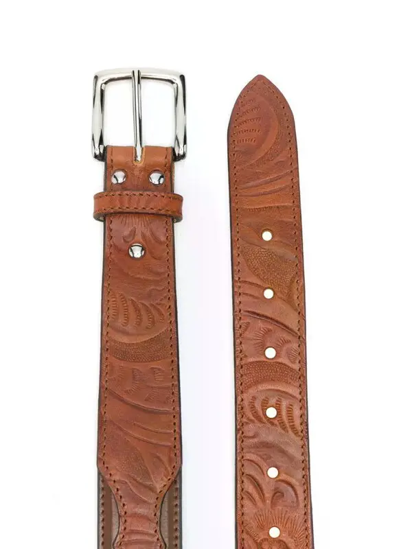 MAGLIANO Embossed Leather Belt
