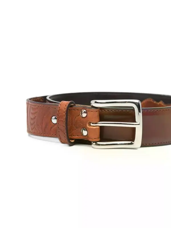 MAGLIANO Embossed Leather Belt
