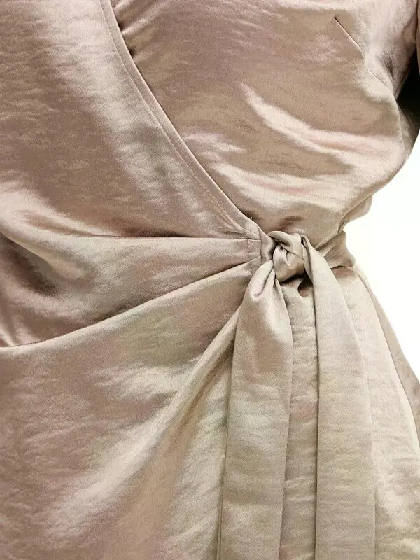 Guess Satin Wrap Blouse