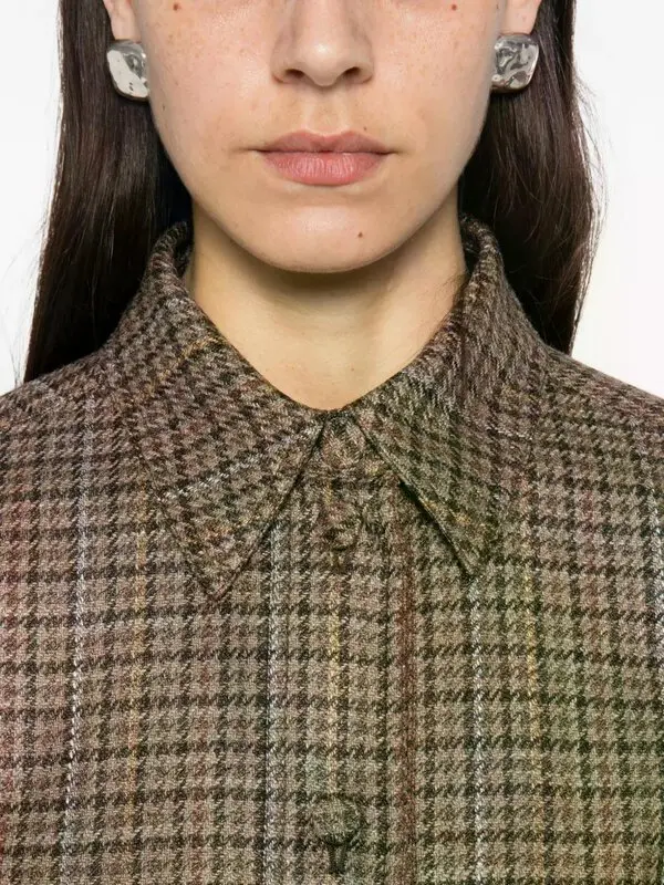 Gabriela Hearst Thereza Micro-check Jacket