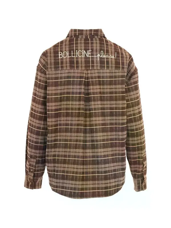 MC2 SAINT BARTH Check-pattern Embroidered-logo Shirt