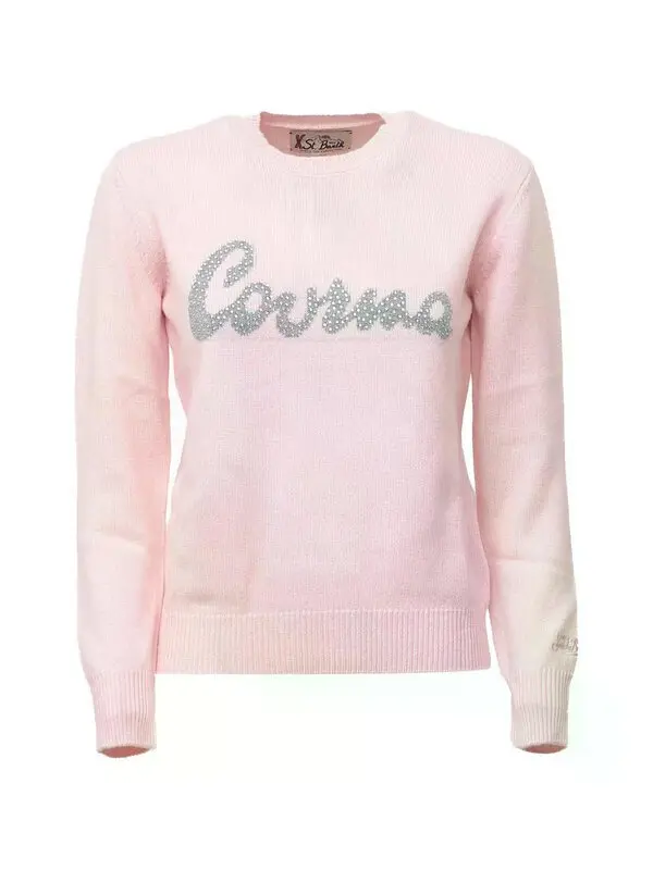MC2 SAINT BARTH New Queen Strass-embellished Sweater - Pink