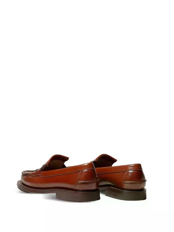 Hereu Marti Interwoven Fringe Loafers - Cognac