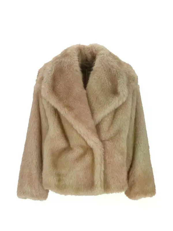 Marella Faux-fur Notched-lapel Jacket