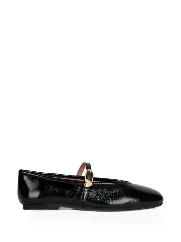 Moschino Patent-leather Ballet Flats - Black