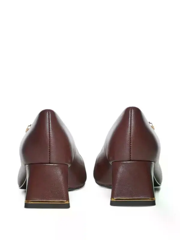 COCCINELLE C-everyday Logo-plaque Block-heel Pumps
