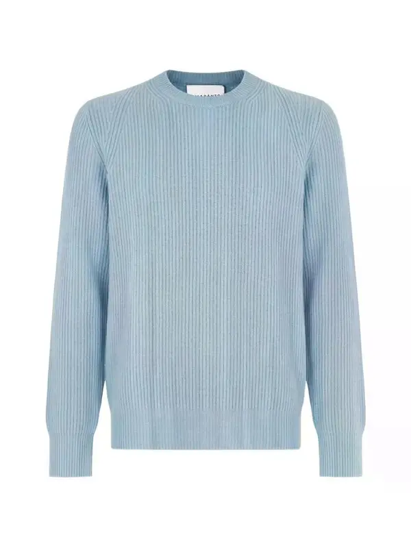 AMARANTO Ribbed-knit Raglan-sleeved Sweater