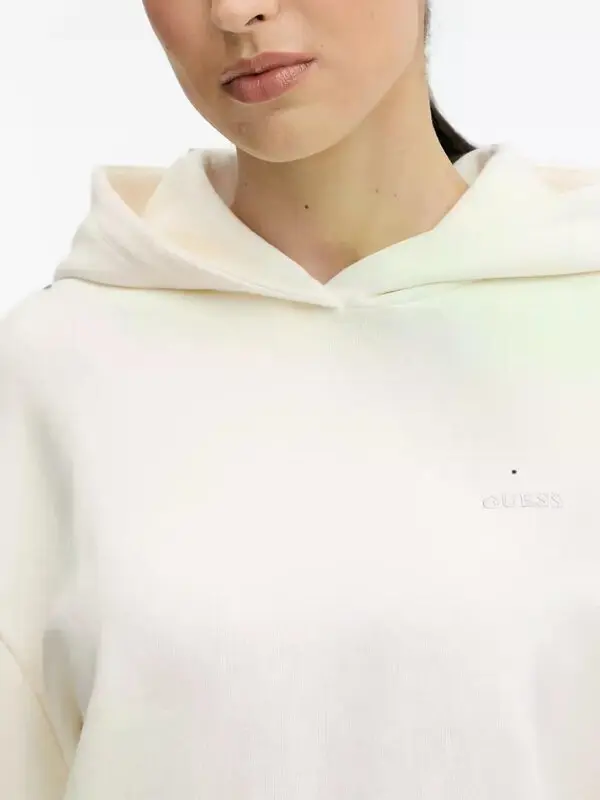Guess Logo-embroidered Pouch-pocket Hoodie