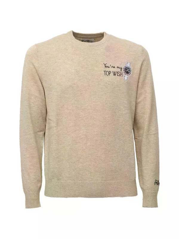 MC2 SAINT BARTH Embroidered Crew-neck Sweater
