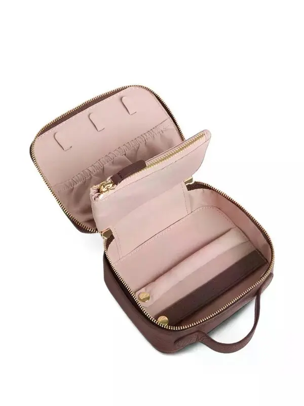 COCCINELLE Grained-leather Jewelry Case