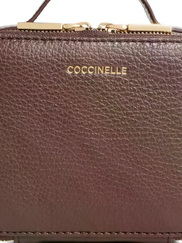 COCCINELLE Grained-leather Jewelry Case