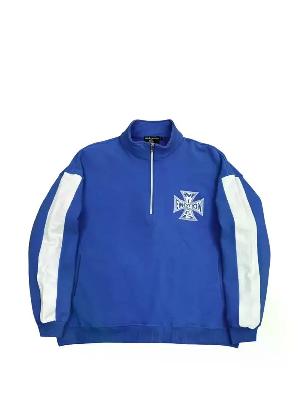Mixed Emotion Logo-print Panelled Sweatshirt