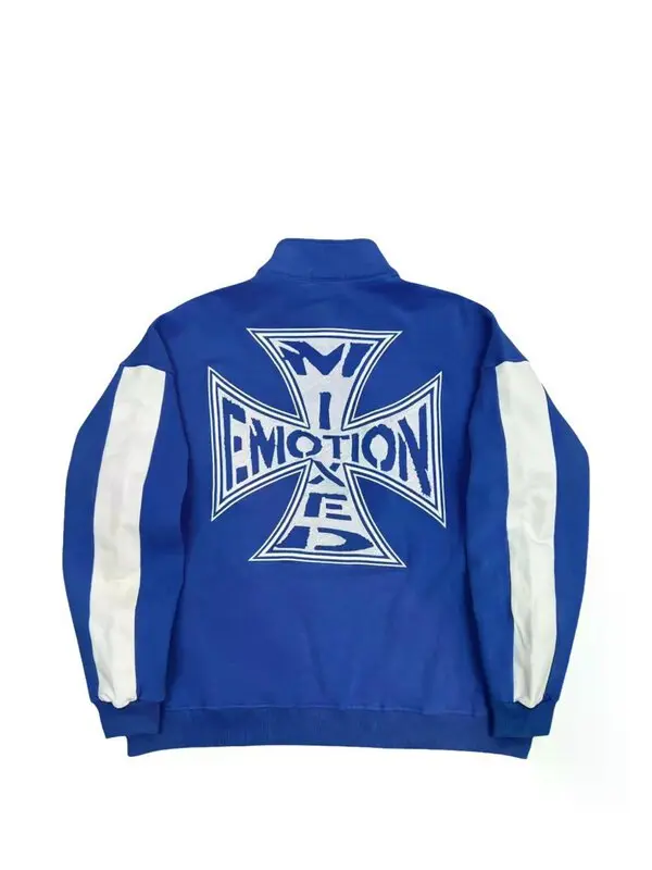 Mixed Emotion Logo-print Panelled Sweatshirt