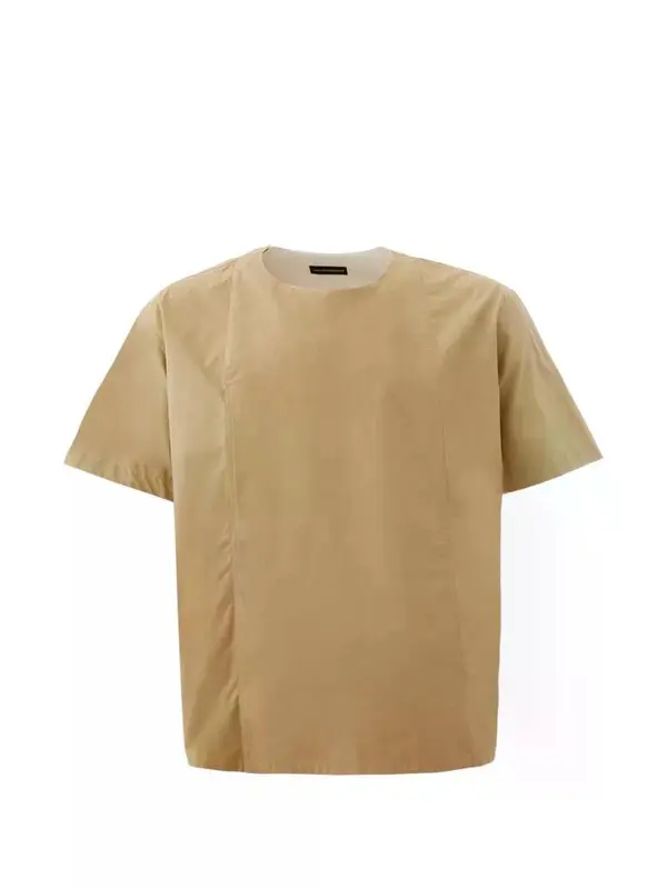 Emporio Armani Logo-patch Panelled T-shirt