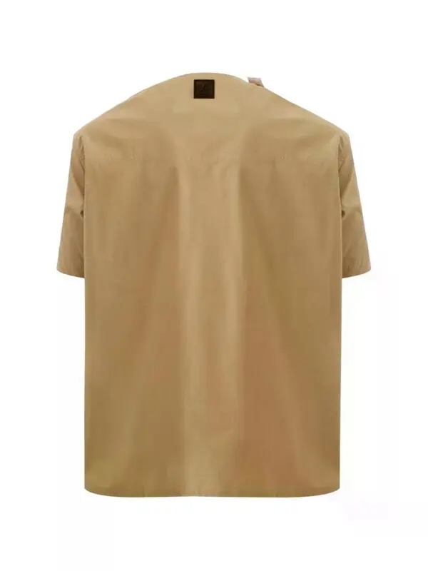 Emporio Armani Logo-patch Panelled T-shirt