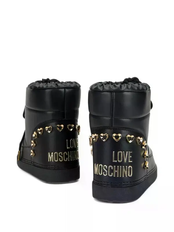 Moschino Heart-embellished Mountain Boots