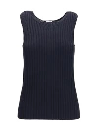 Bottega Veneta Rib Tank Top - Midnight Blue