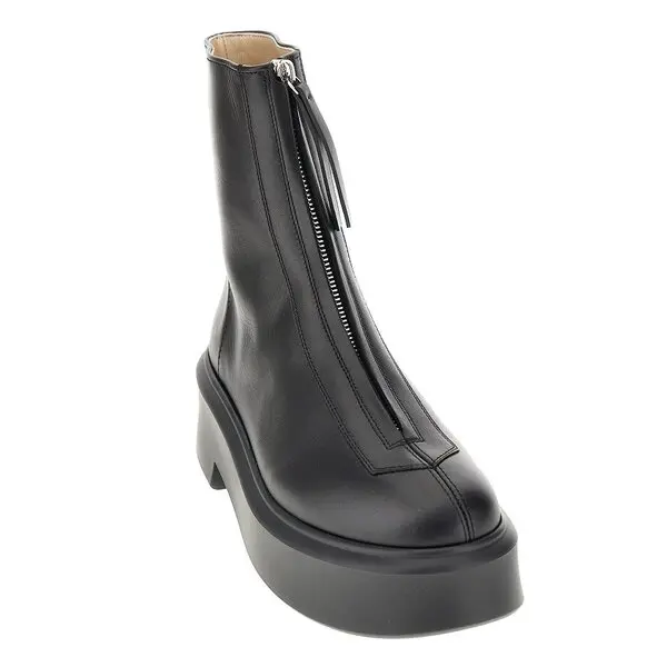 THE ROW Leather Zipped Boots