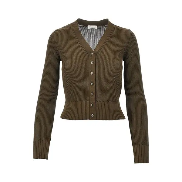 Saint Laurent Ribbed Vicoe Cardigan