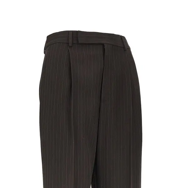 Saint Laurent Pinstriped Crepe Pants