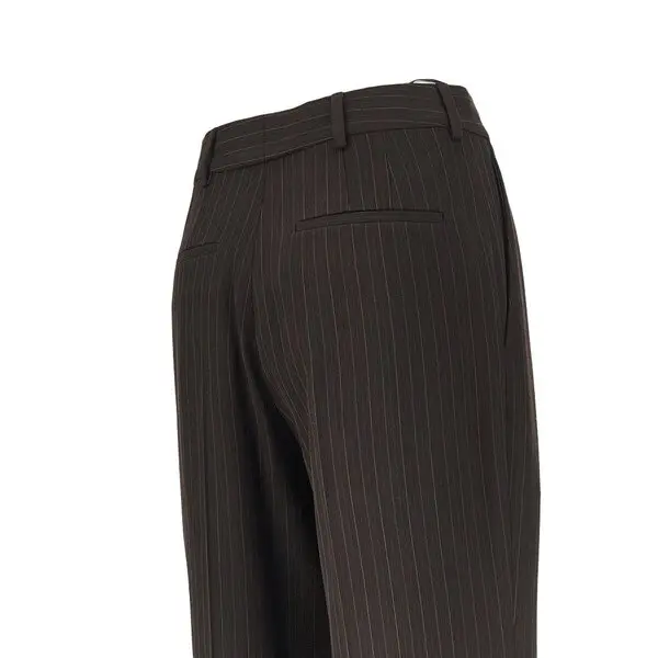 Saint Laurent Pinstriped Crepe Pants