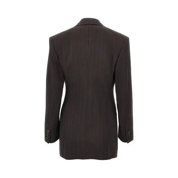 Saint Laurent Pinstriped Wool Single-breasted Jacket