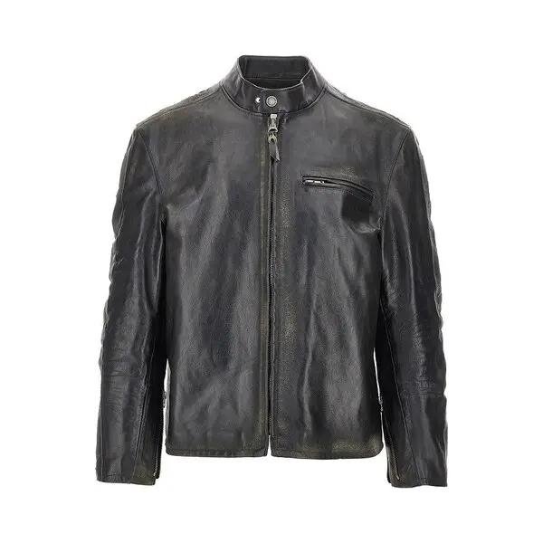 GOLDEN GOOSE Leather Biker Jacket
