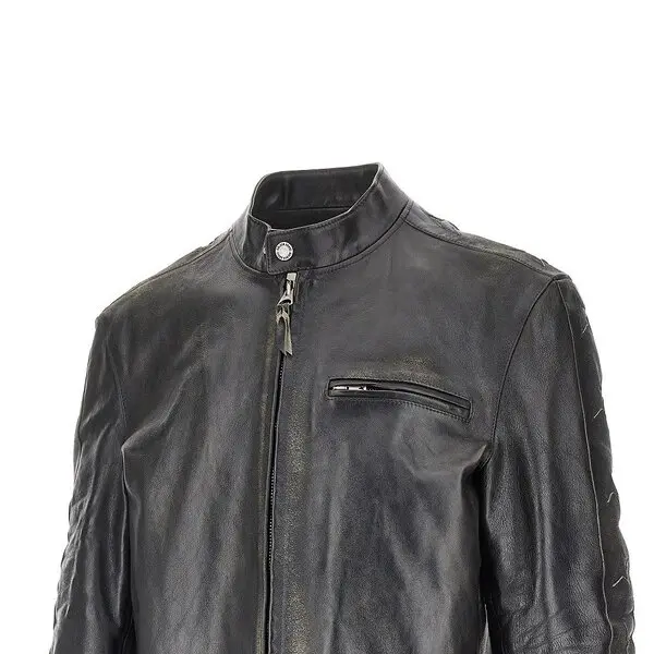 GOLDEN GOOSE Leather Biker Jacket