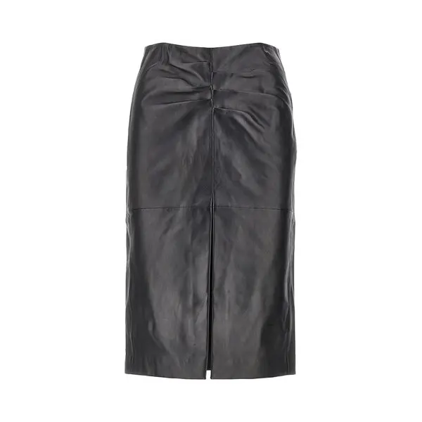 Isabel Marant Étoile Tuline' Leather Midi Skirt