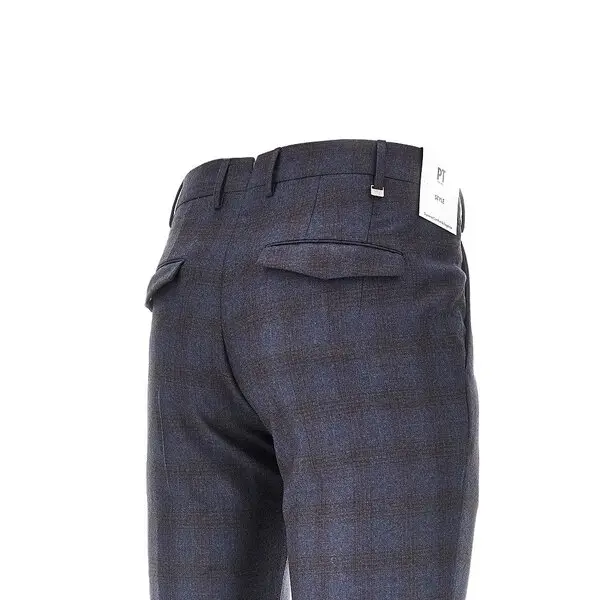 PT TORINO Check Wool Master Fit Pants