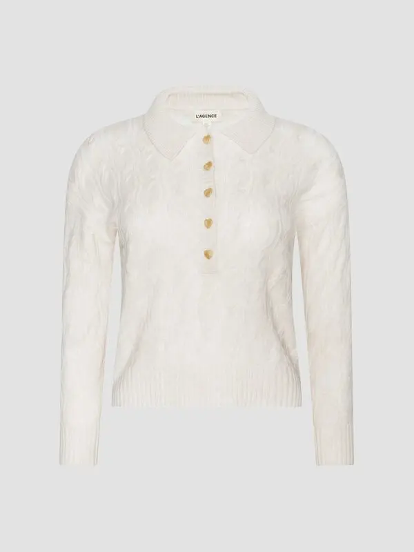L'Agence Cable-knit Wool Sweater