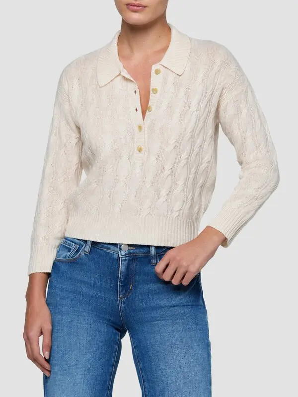 L'Agence Cable-knit Wool Sweater