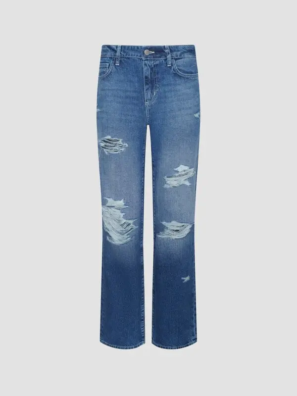 L'Agence Zelda Low-rise Slouchy Straight-leg Jeans