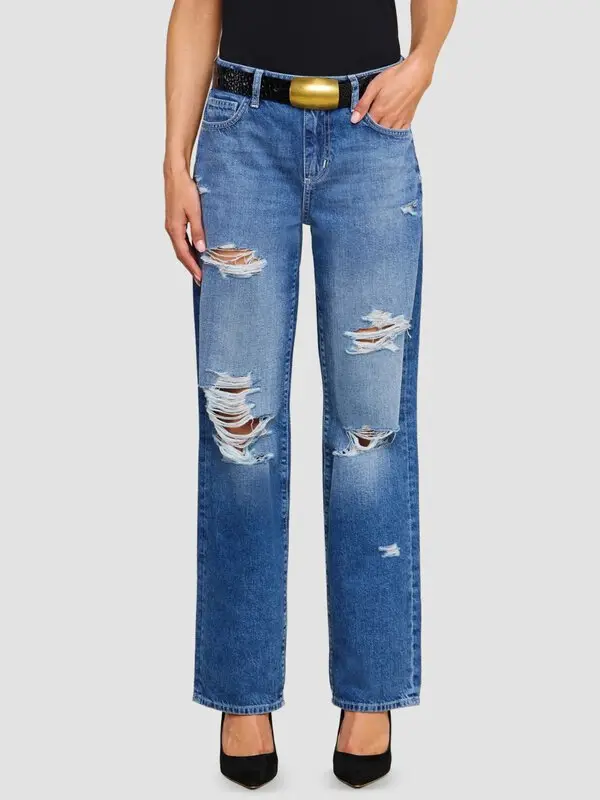 L'Agence Zelda Low-rise Slouchy Straight-leg Jeans