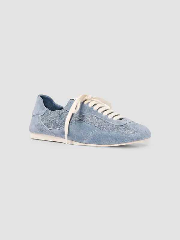 Simkhai Georgie & Suede Low-top Sneakers