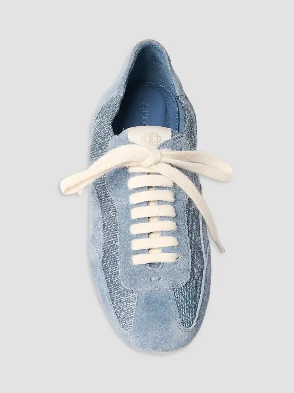 Simkhai Georgie & Suede Low-top Sneakers