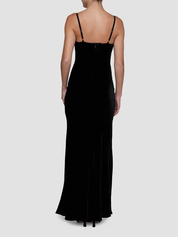 L'Agence Sayla Bias-cut Maxi Dress