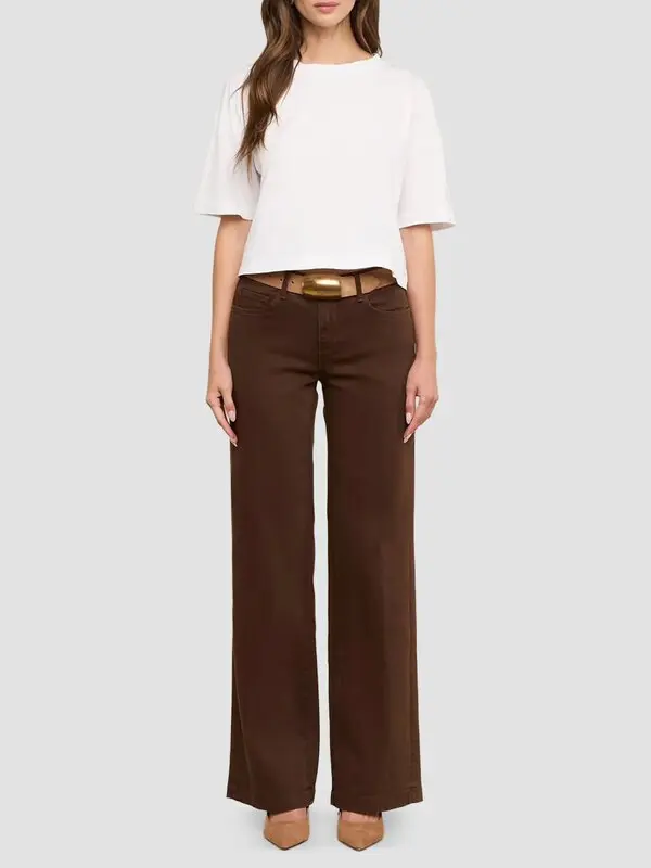 L'Agence Daria Cotton Crop T-shirt