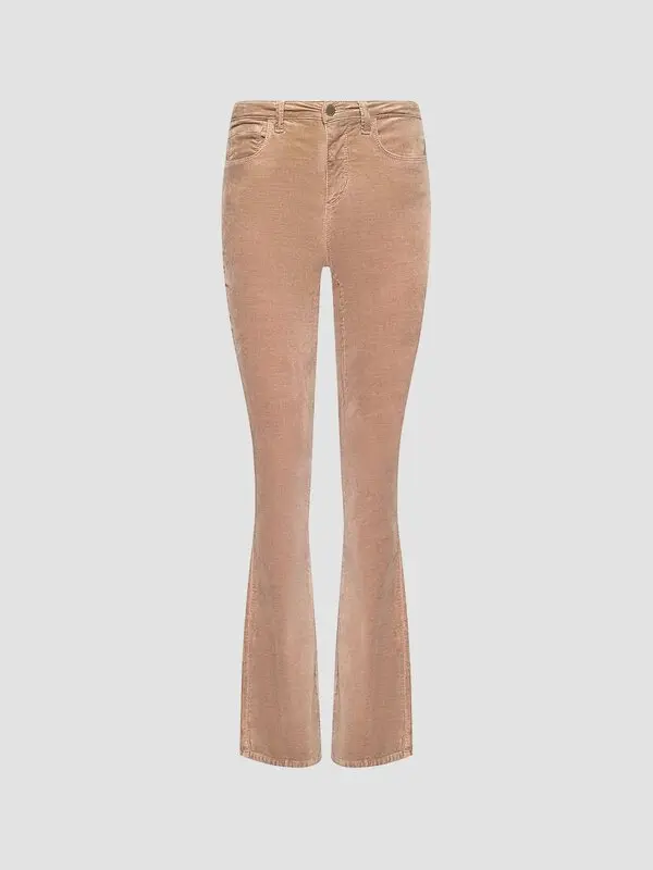 L'Agence Stevie Velvet High-rise Straight-leg Jeans